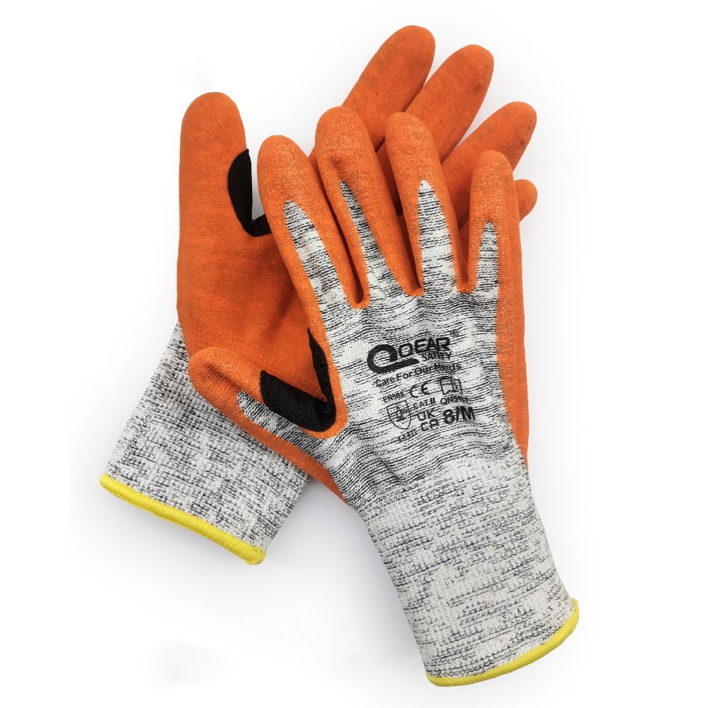 Cut Protect Level 5 Work Safety Gloves, ISO 13997 Cut D, HPPE ...