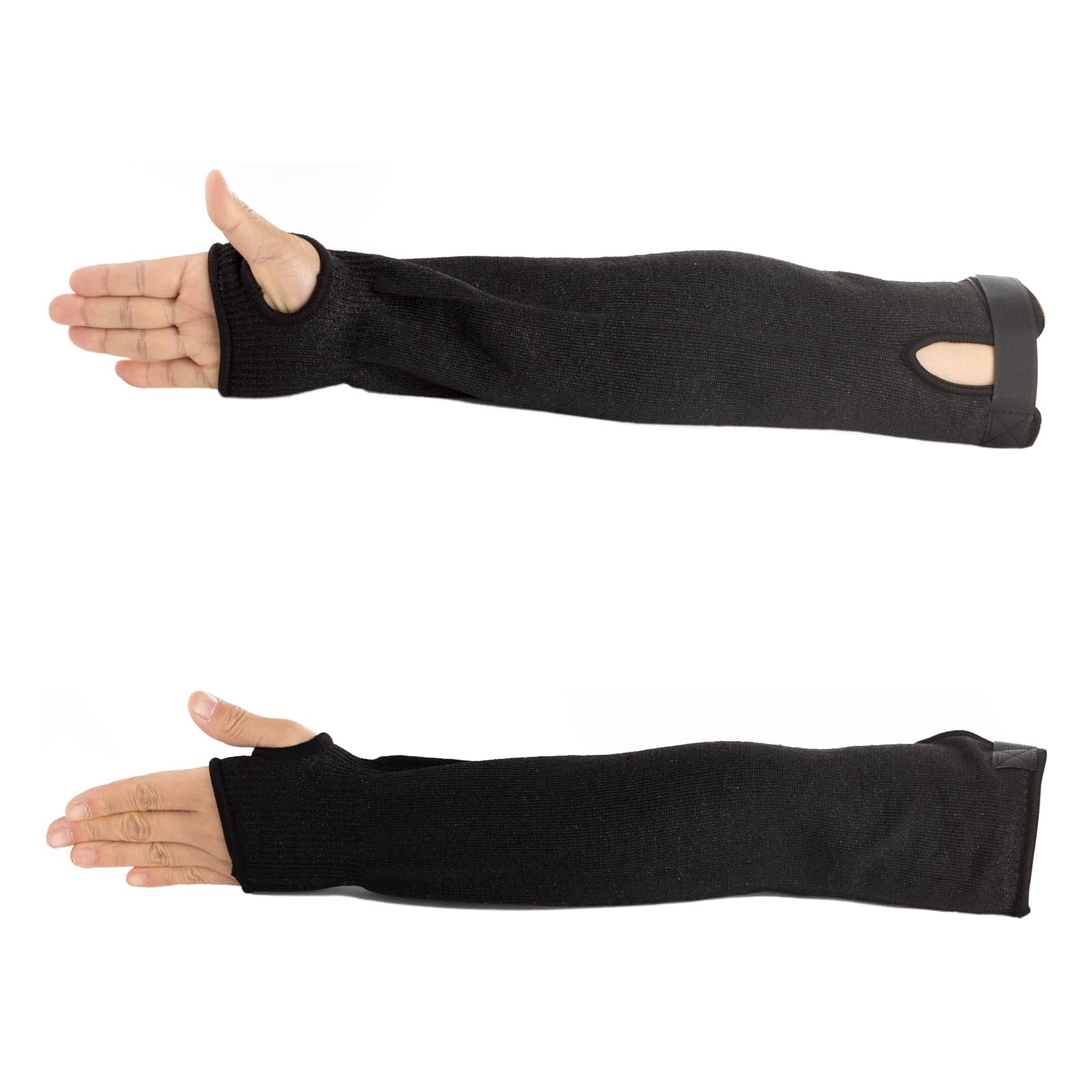 Cut Resistant Black Protective Forearm Sleeves For Gardening & Work ...