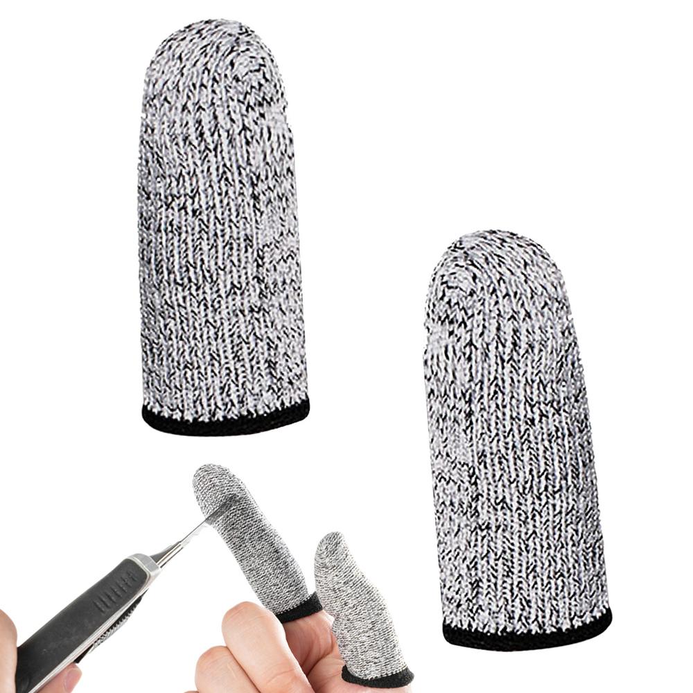 Cut Resistant Finger Cots Breathable Fingertip Protector 5-Grade Cut ...