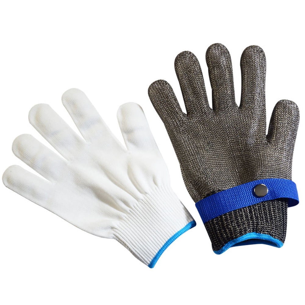 Cut Resistant Glove Food Grade, Stainless Steel Mesh Metal Glove Knife ...
