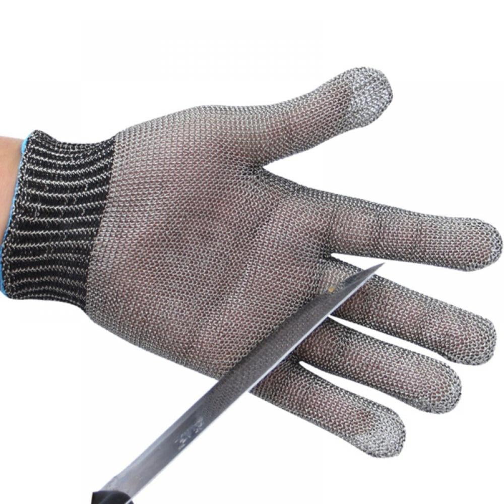 Cut Resistant Glove-Stainless Steel Wire Metal Mesh Butcher Safety Work ...