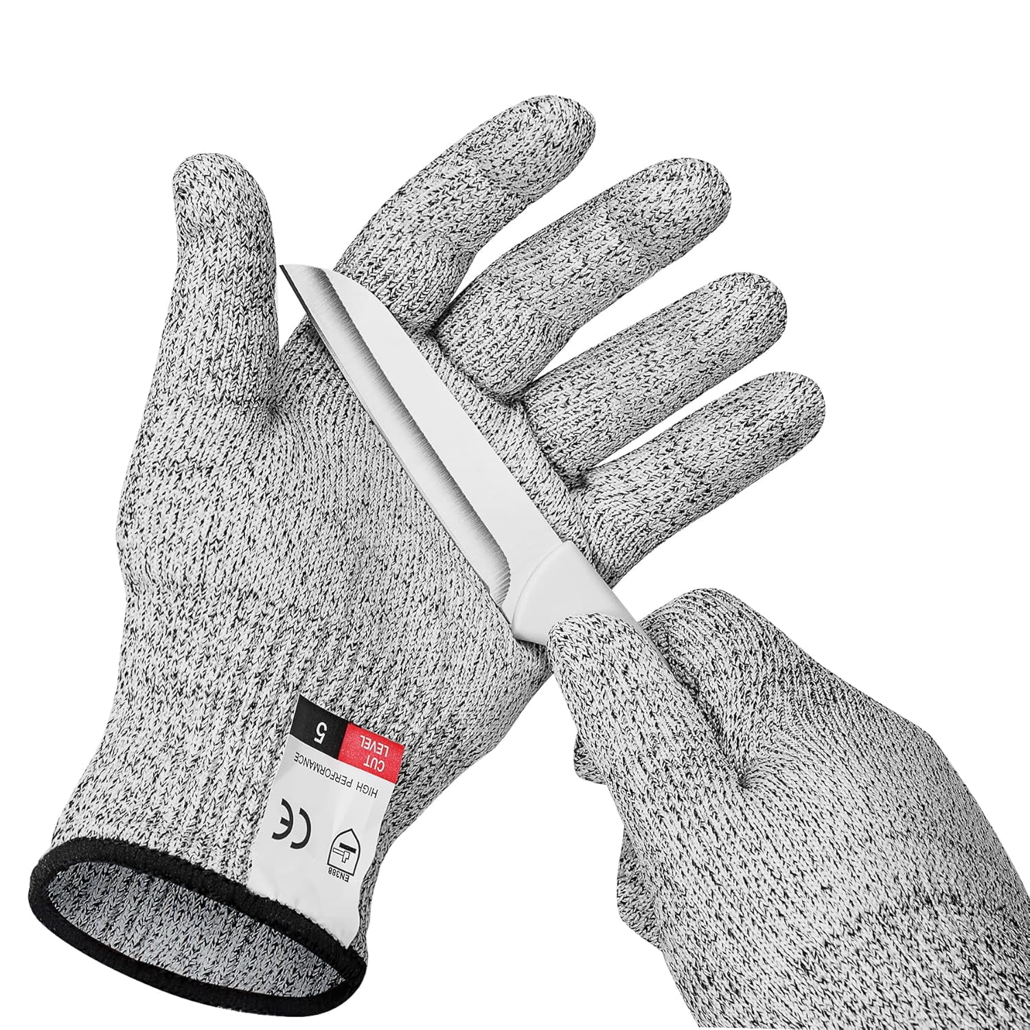 Cut Resistant Gloves, Food Grade Safety Gloves Kitchen Anti Cut Gloves for Cutting, Level 5 ...