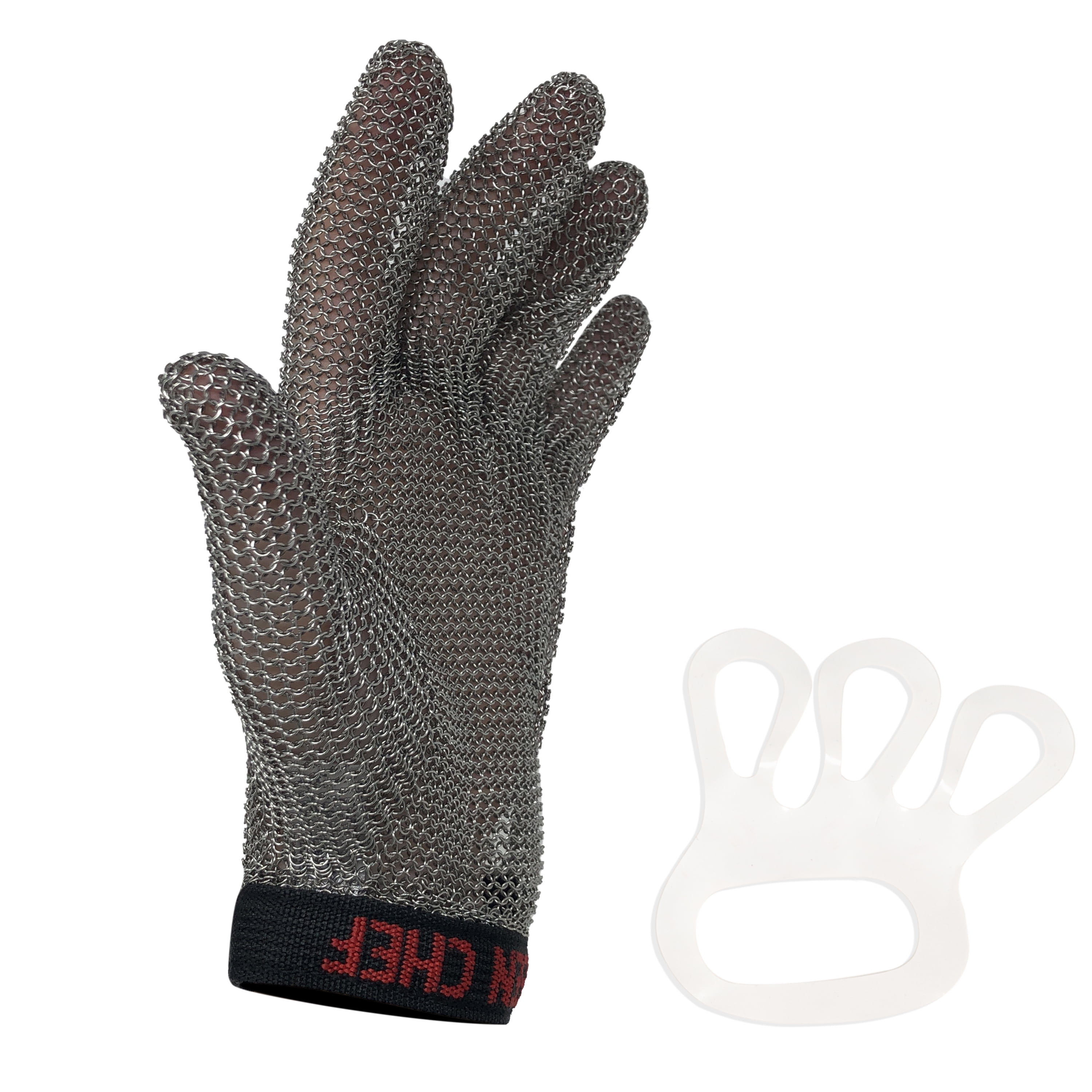 Cut Resistant Gloves, Stainless Steel Mesh Chainmail Safety Glove for ...