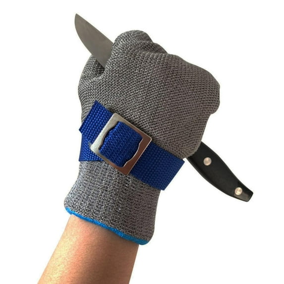 Cut Resistant Gloves Stainless Steel Metal Mesh, Level 5 Protection ...