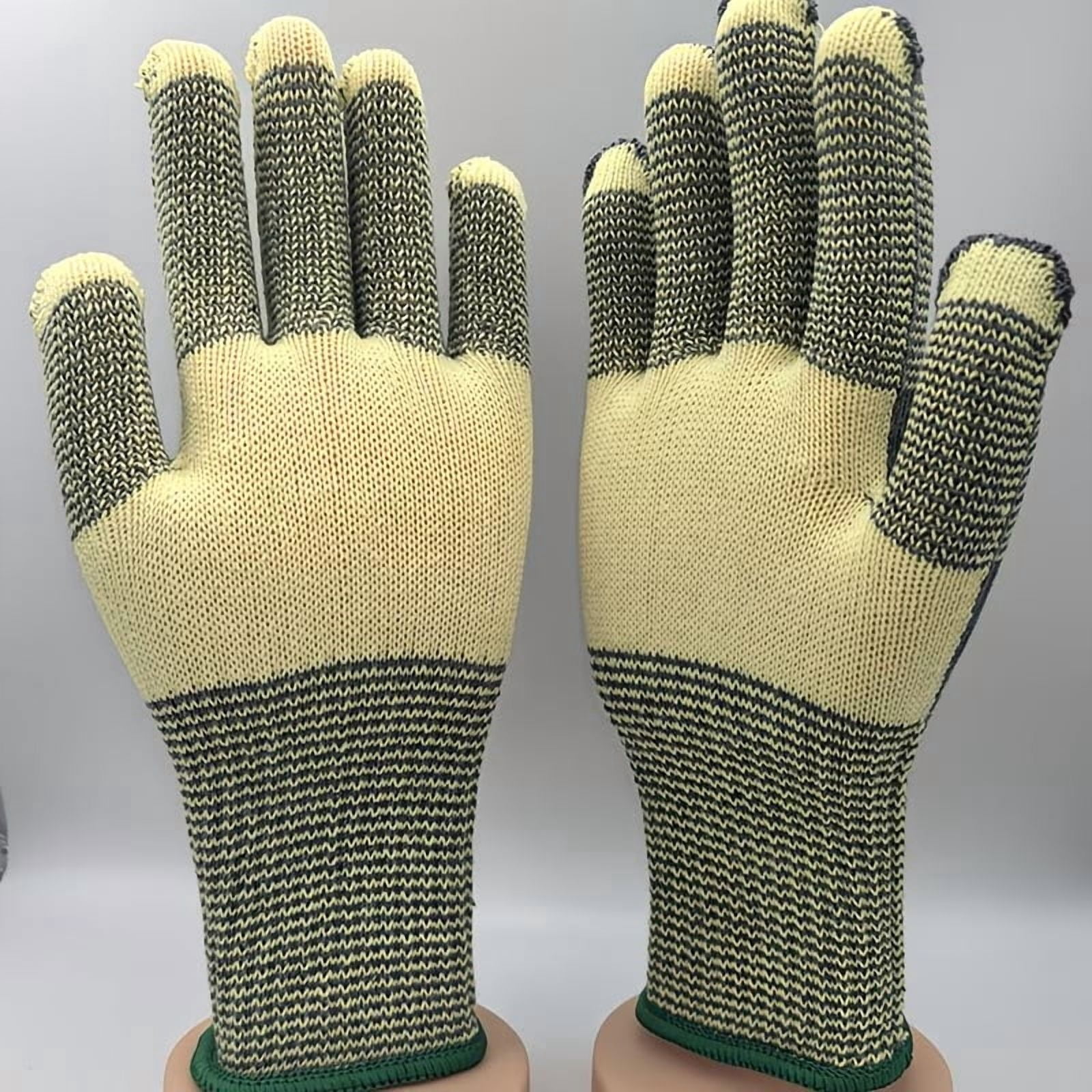 Cut-Resistant Safety Work Gloves - 4 Pairs of Durable, Breathable ...