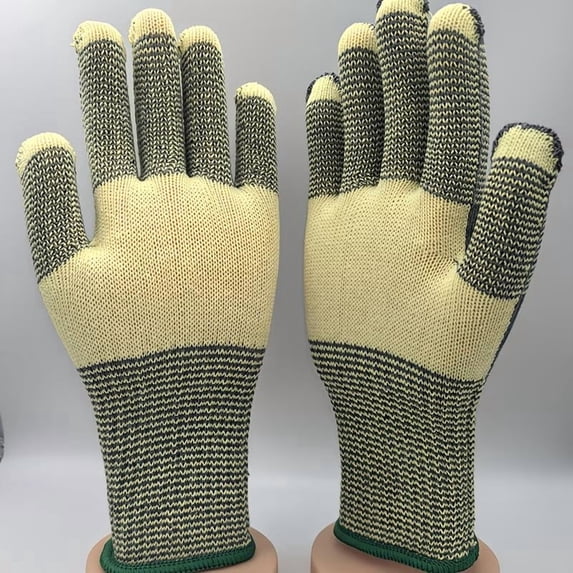 Cut-Resistant Safety Work Gloves - 4 Pairs of Durable, Breathable ...