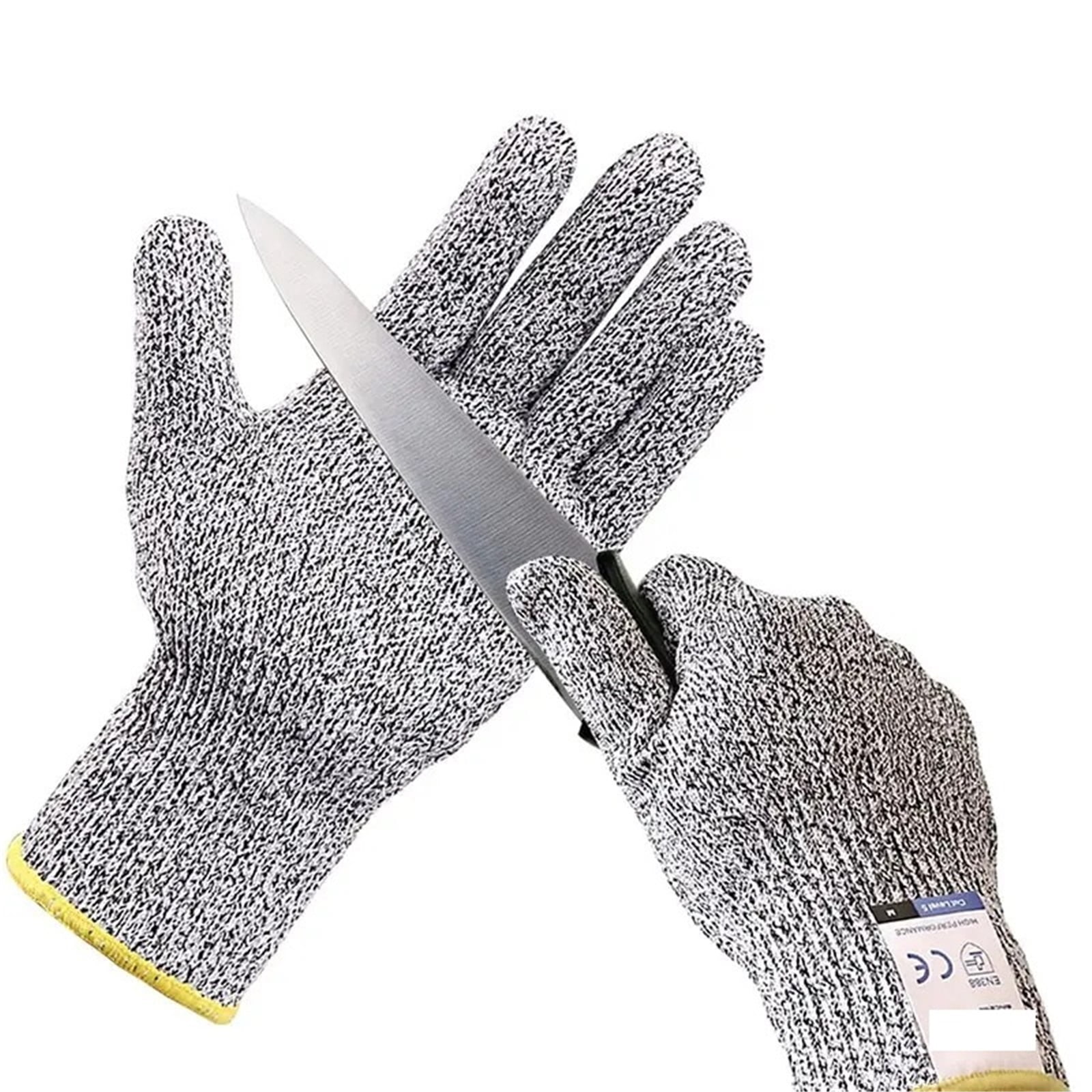 Cut-Resistant Safety Work Gloves - Level 5 Protection ANSI EN388 ...