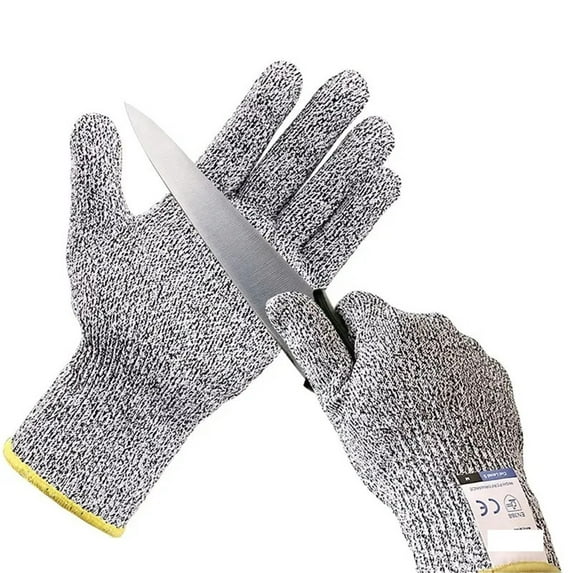 Cut-Resistant Safety Work Gloves - Level 5 Protection ANSI EN388 ...