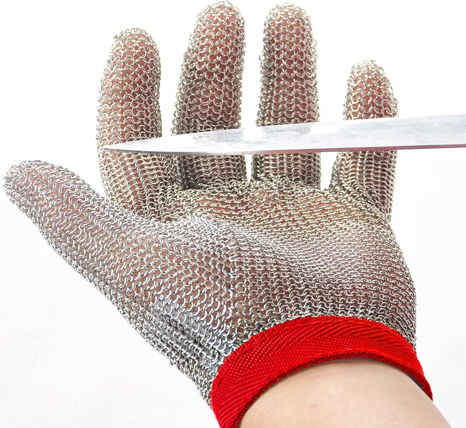 Cut Resistant Stainless Steel Mesh Glove for Kitchen Butchering, Oyster ...