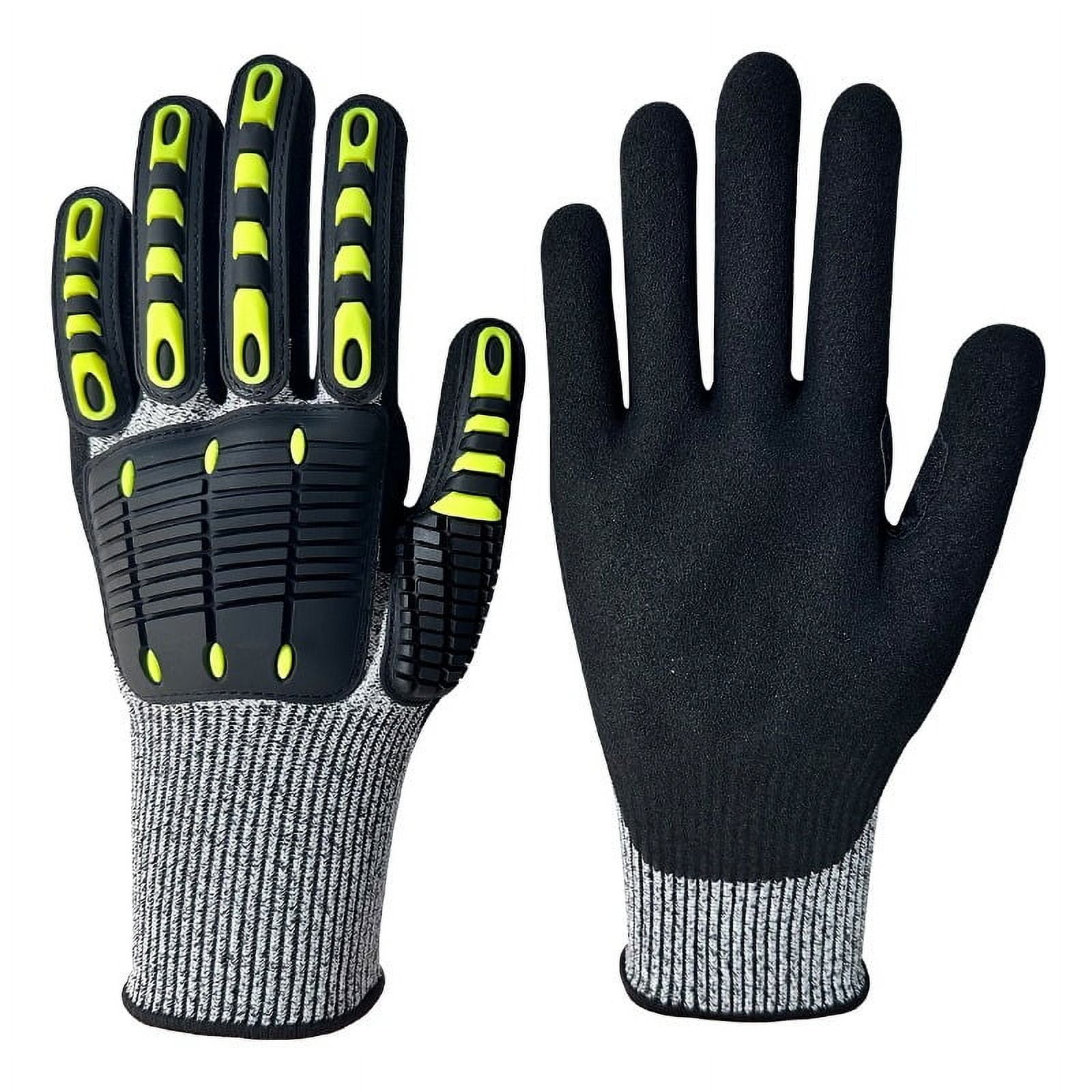Cut Resistant Work Gloves Anti-Cut Wear Anti-Puncture Protective Impact ...