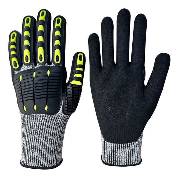 Cut Resistant Work Gloves Anti-Cut Wear Anti-Puncture Protective Impact ...