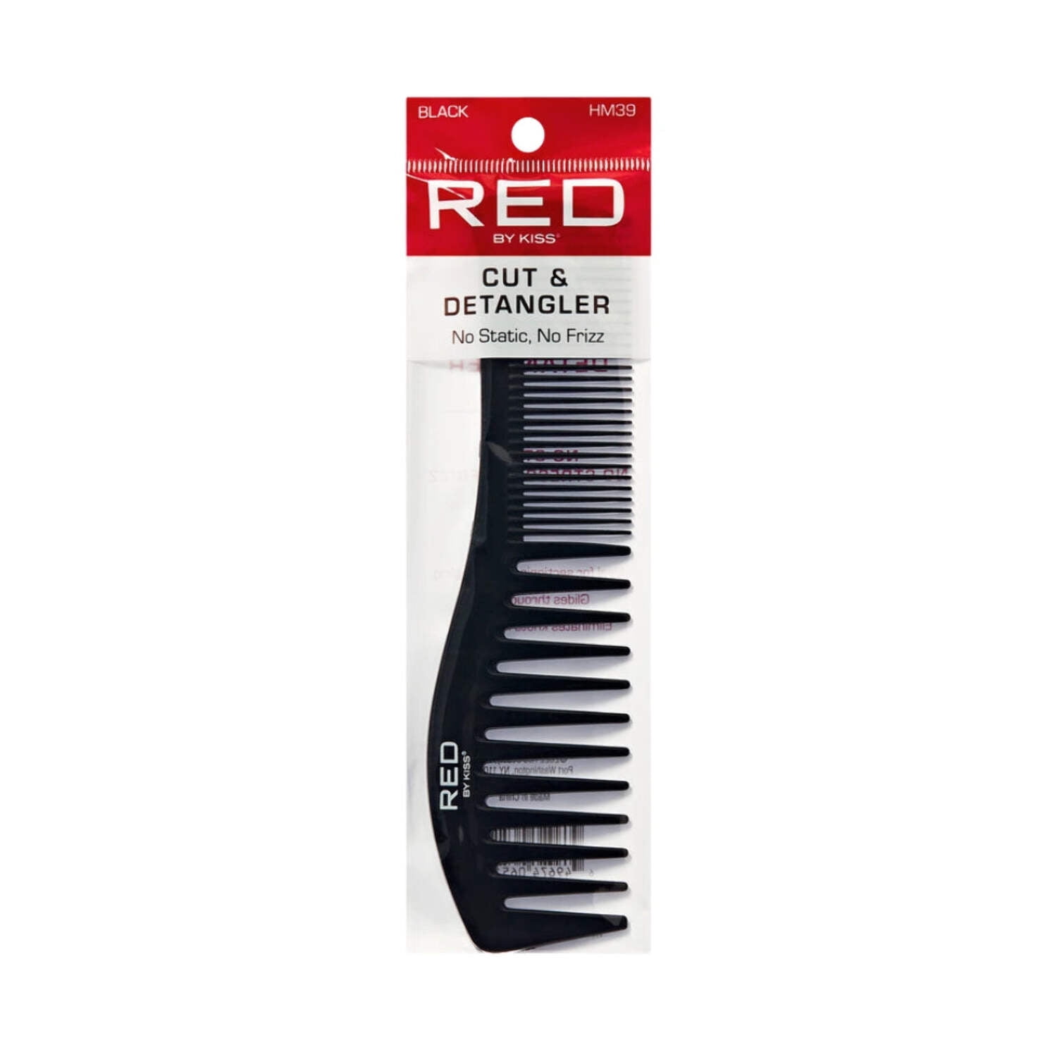 Red by Kiss Cut and Detangler Comb - Black - Walmart.com
