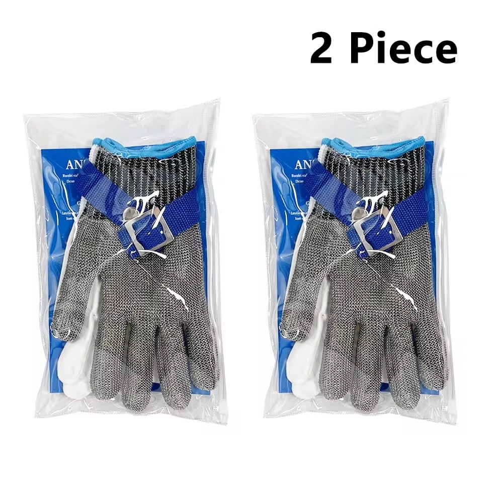Cut-resistant Stainless Steel Gloves Working Safety Glove Metal Mesh ...