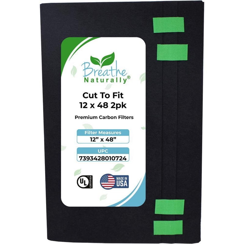 Cut to Fit Carbon Filters - 12x48 2pk - Walmart.com