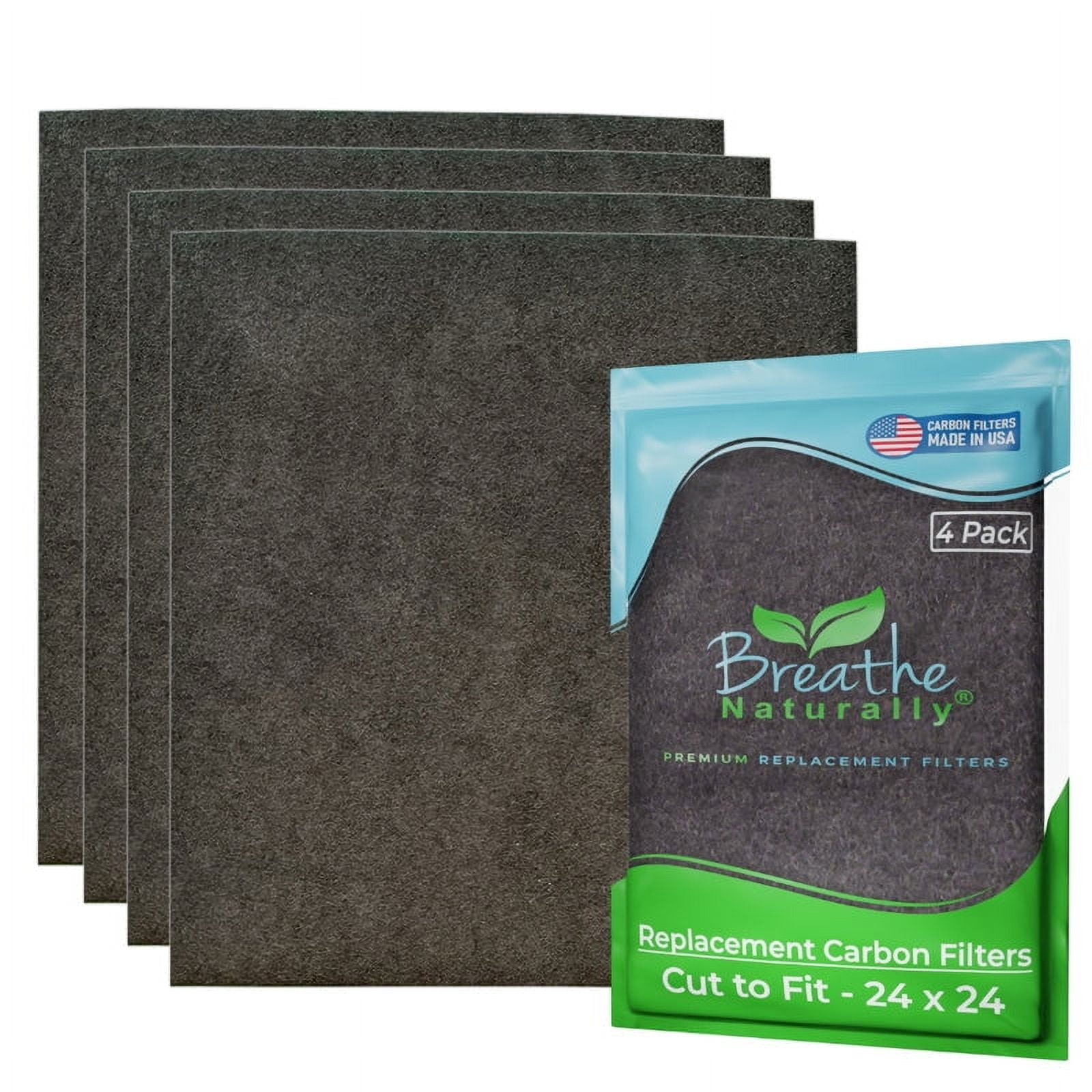 Cut to Fit Carbon Filters 24x24 - 4pk - Walmart.com