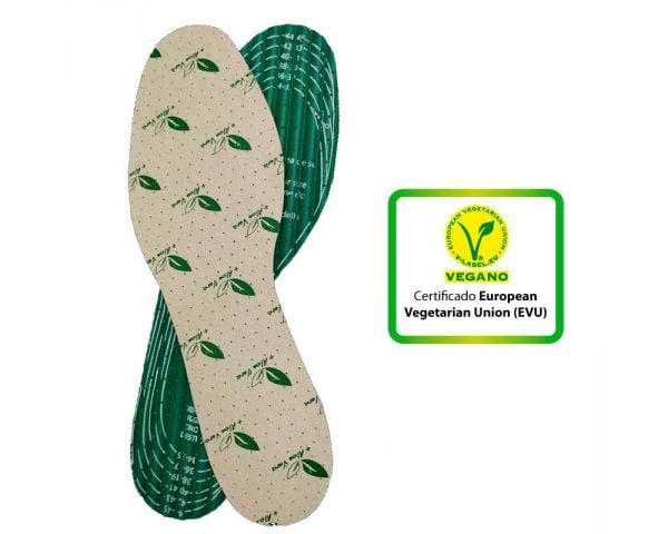 Cut to Size Vegan Insole (Size 34-47) made of microfiber with pure ...