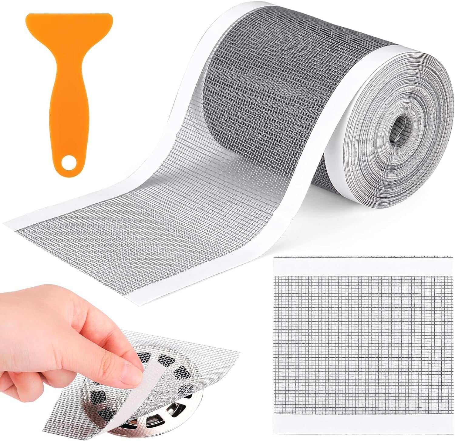 Cutable Shower Drain Hair Catcher,Disposable Shower Drain Sticker,Drain ...
