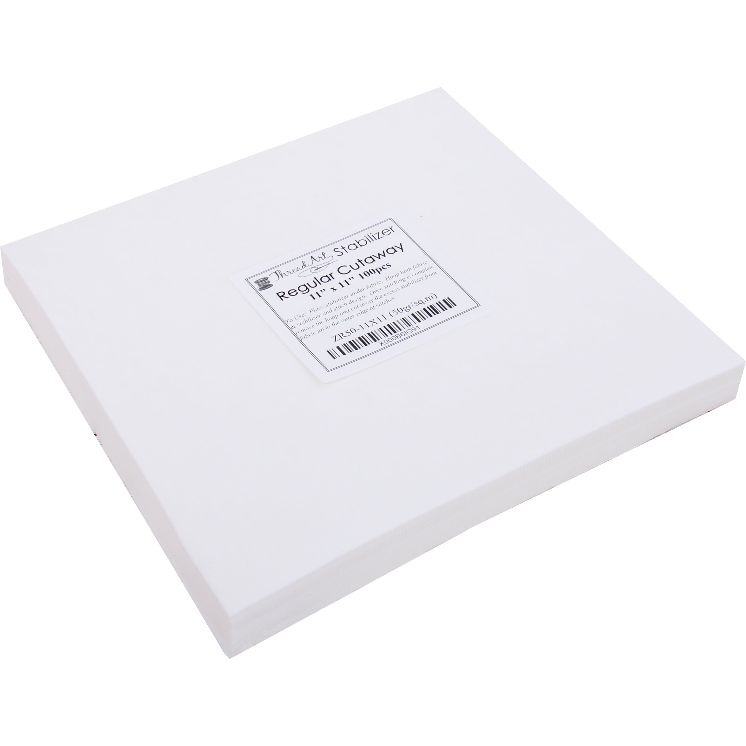 Cutaway Embroidery Stabilizer by | 1.8 oz Medium Weight | 11x11 100 ...