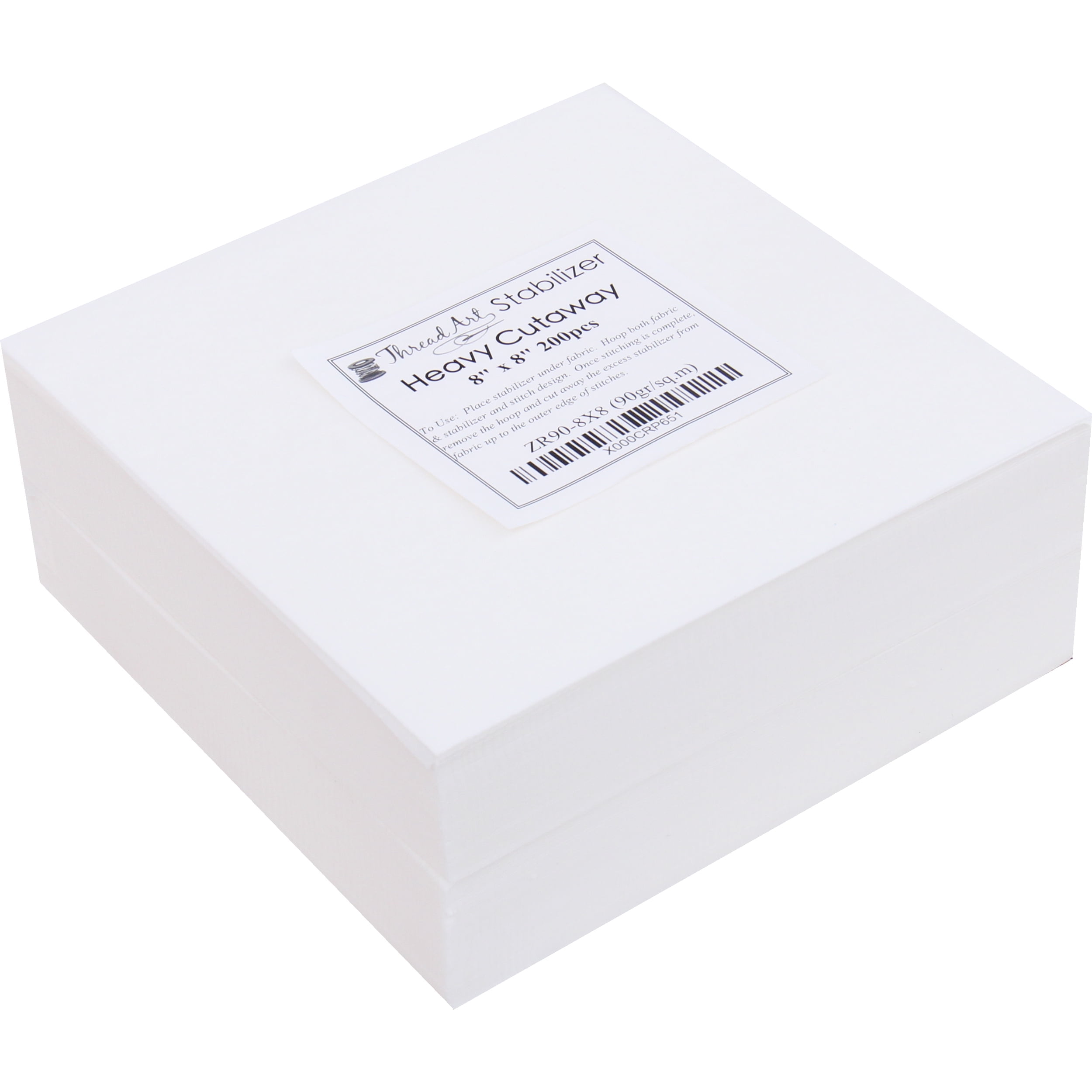 Cutaway Embroidery Stabilizer by | Heavy Weight 3.2 oz | 8" x 8" 200 ...