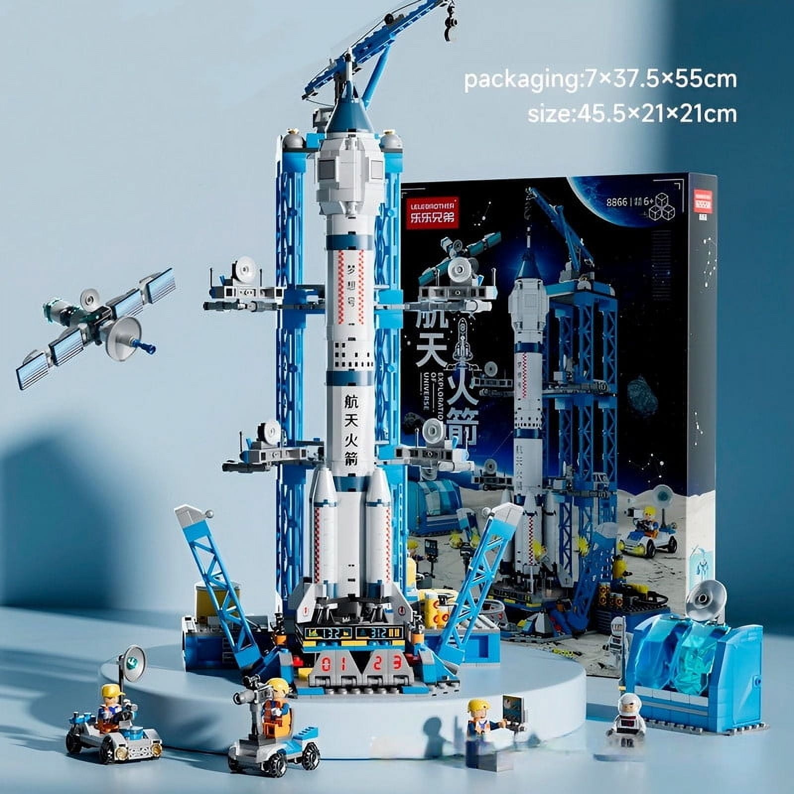 Cute 1099pcs City Space Exploration Rocket Toy - Building Blocks Sets ...