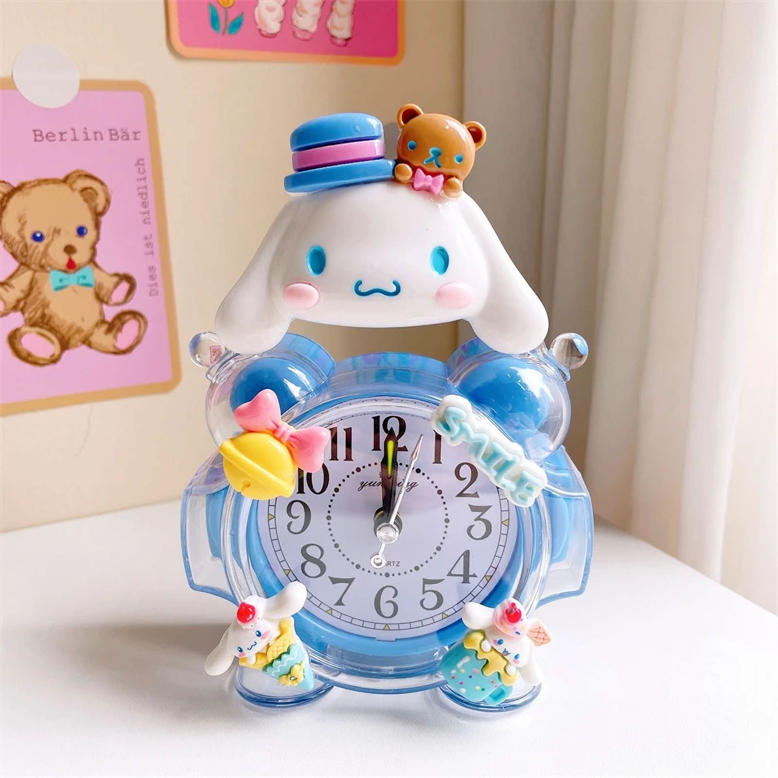 Cute 2024 Y2K HelloKitty MyMelody Cinnamoroll Mini Alarm Clock for ...