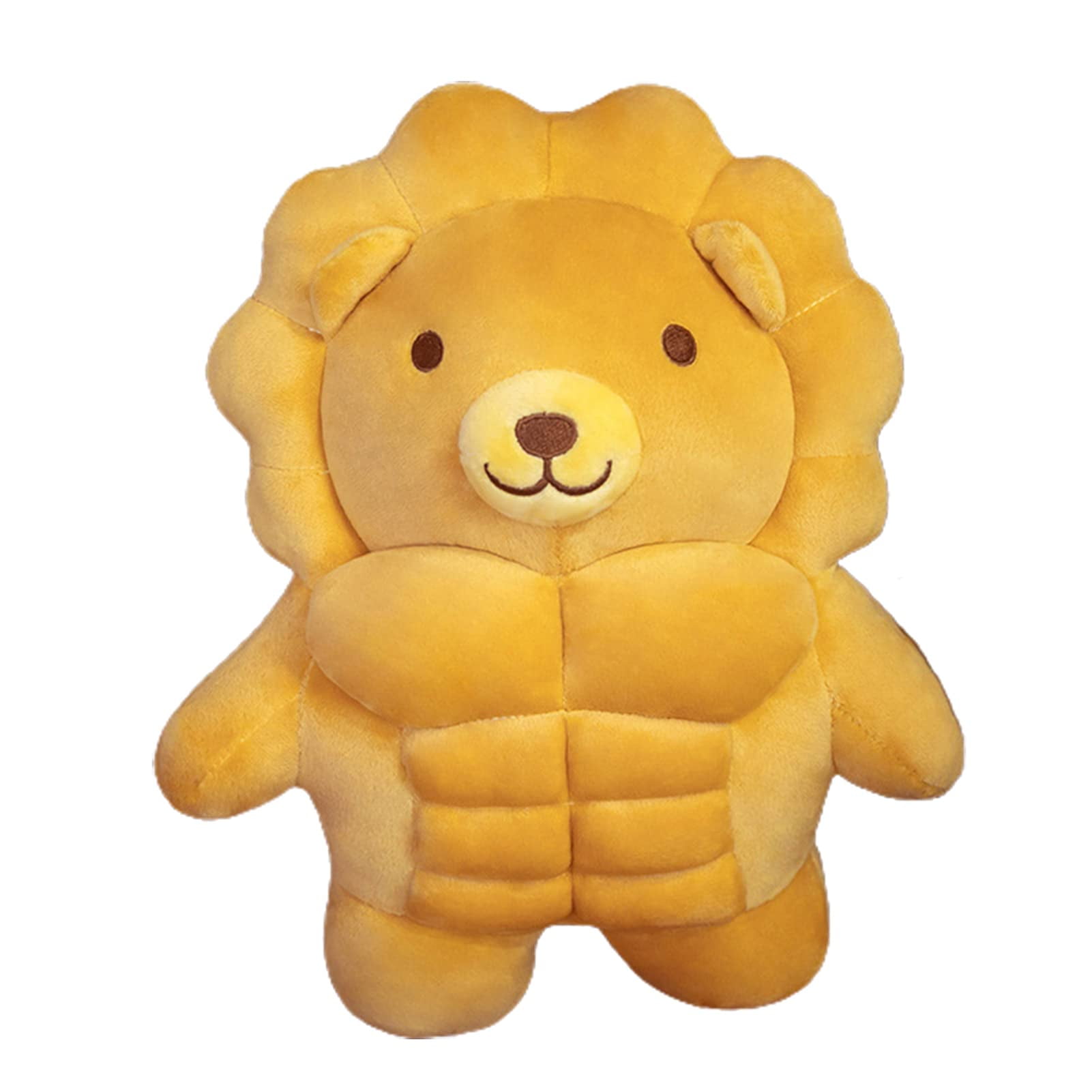 30CM Muscle Lion Plush Toy,Kawaii Muscle Lion Stuffed Animal Soft ...