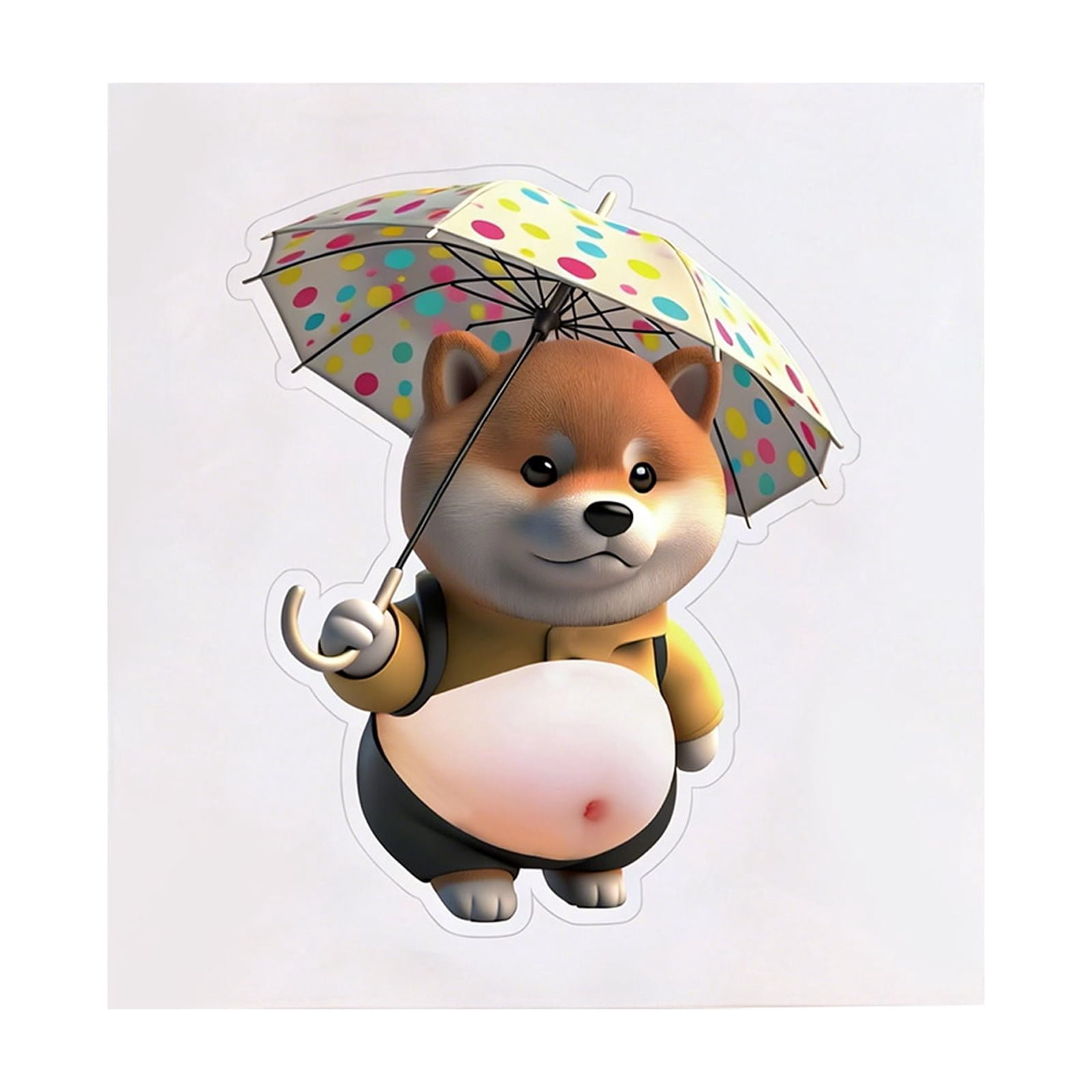 Cute 3D Belly Stickers, 3D Squeeze Stomach Design, Squeeze Belly Decals ...