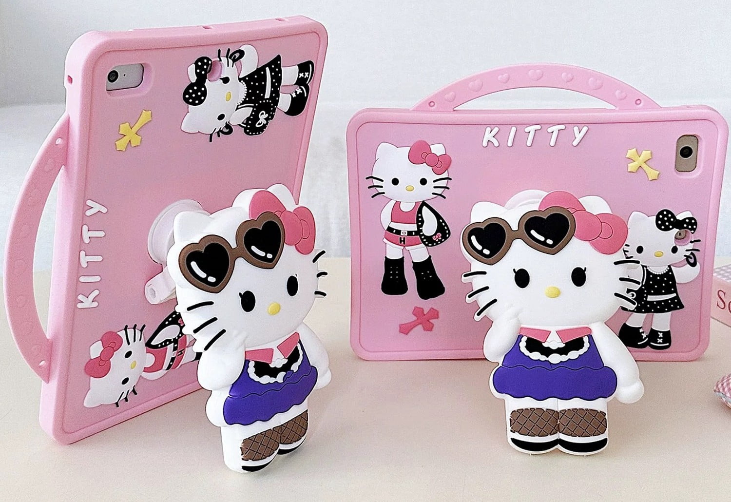 Cute 3D Cartoon Kitty Kids Case for Apple iPad 9.7 Inch 2018/2017 ...
