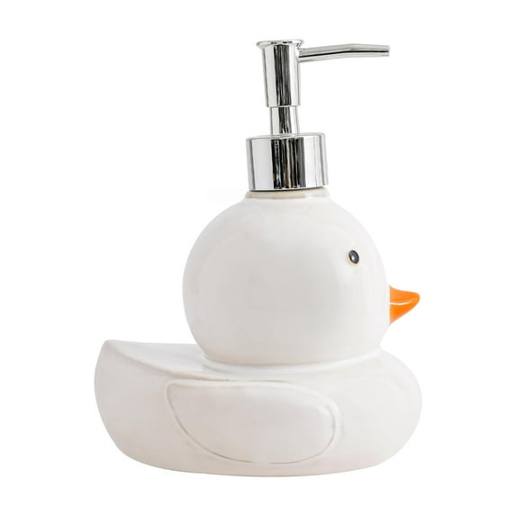 Cute 3D Ceramic Duck Soap Dispenser - Versatile Use for Kitchen ...