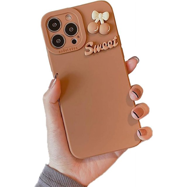 Cute 3D Cherry Candy Color Soft Phone Case Compatible with iPhone Case ...