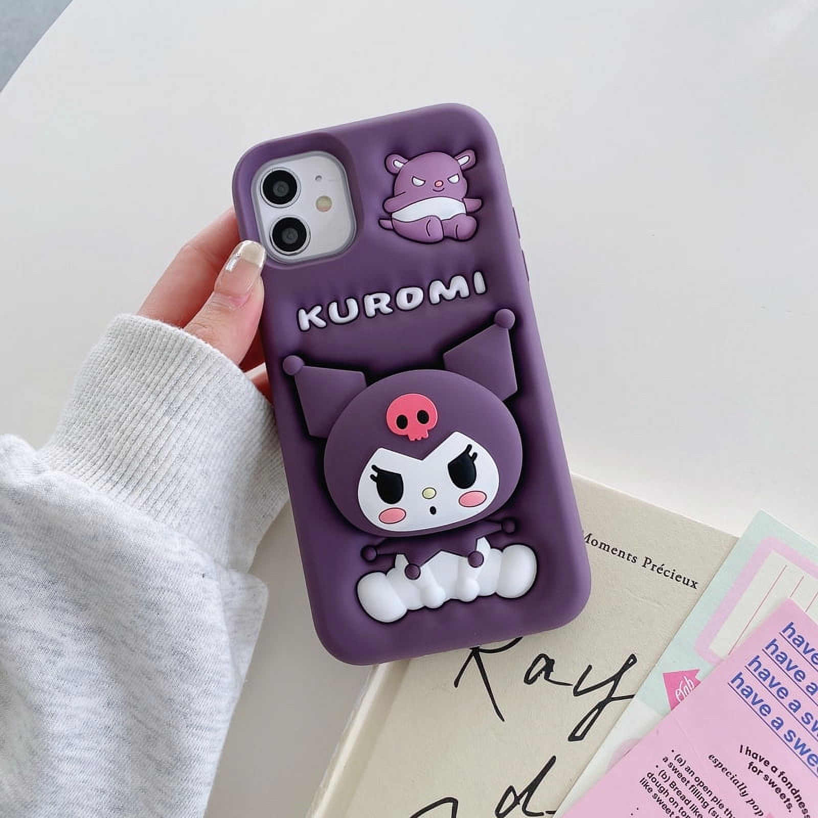 Cute 3D Head Grip Tok Holder Cartoon Silicon Soft Phone Case for iPhone ...