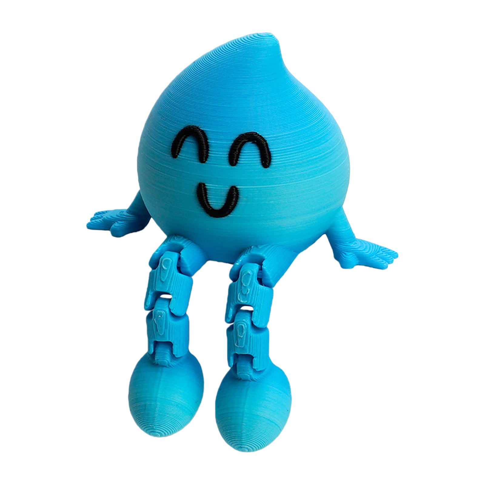 Cute 3D Printed Sitting Companion Figurine with Heart Shape, Mini ...