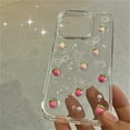 Cute 3D Strawberry Glitter Case For iphone 17 Air 16 14 13 11 Pro Max ...