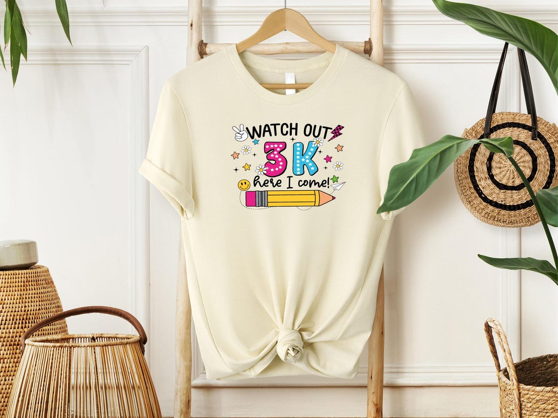 Cute 3K Back To School Toddler First Day of School Tee, Watch Out 3K ...