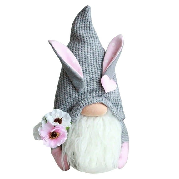 Cute 4 Inch Tall Easter Bunny Gnome F Figure - Adorable Miniature ...
