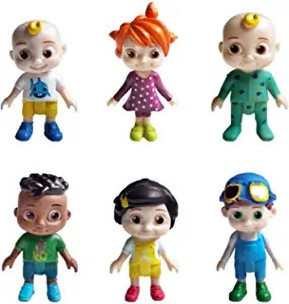 Cute 6 Figure Pack 3 Inch Character Toys Features Two Baby JJ Figures ...