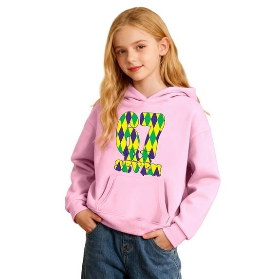 Cute 67 Number Hoodie for Girls Boys Fall Sweatshirts Long Sleeve ...