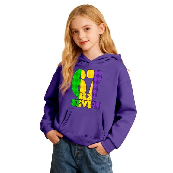 Cute 67 Number Hoodie for Girls Boys Winter Sweatshirts Casual Long ...