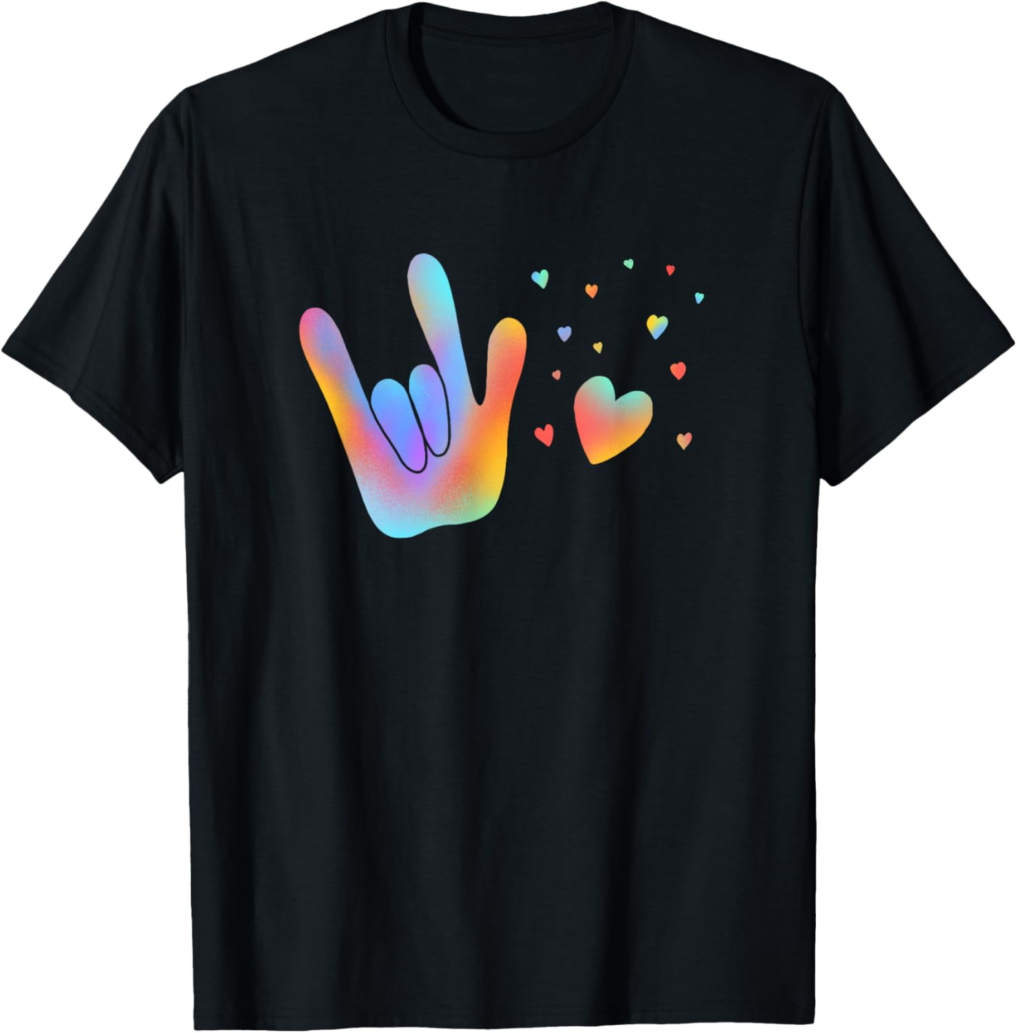 Cute ASL, HOH, American Sign Language, Love Heart Sign T-Shirt ...
