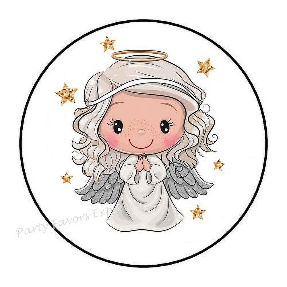 Cute Adorable Angel Envelope Seals Labels Party Favors Stickers Phone ...
