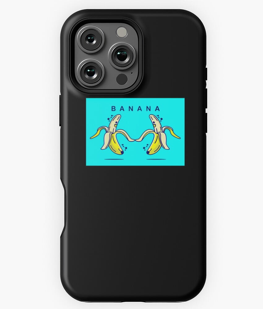 Cute Adorable Banana Illustration N7425 Phone Case for iPhone 17 16 15 ...