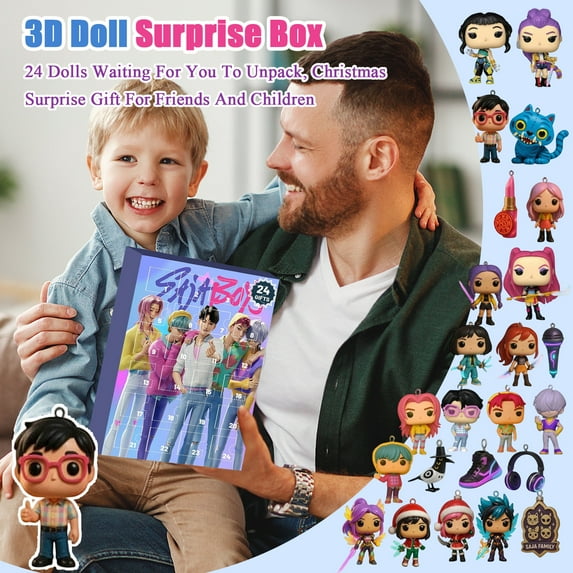 Cute 𝕶𝖕𝖔𝖕 𝕯𝖊𝖒𝖔𝖓 𝕳𝖚𝖓𝖙𝖊𝖗𝖘 Advent Calendar 2025, 24 Days Acrylic Cartoon ...