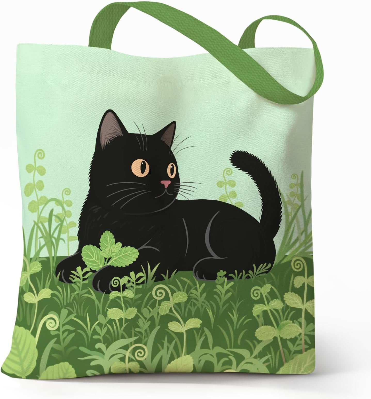 Cute Aesthetic Canvas Tote Bag for Women, Foldable Shopping Cotton ...