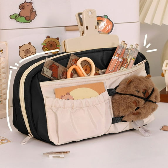 Cute Aesthetic Pencil Case Kawaii Pencil Case with Kawaii Pins Large ...