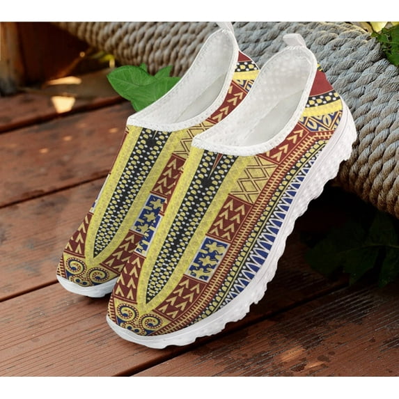 Cute African Pattern Loafers Women Sneakers Woman Flats Comfortable ...
