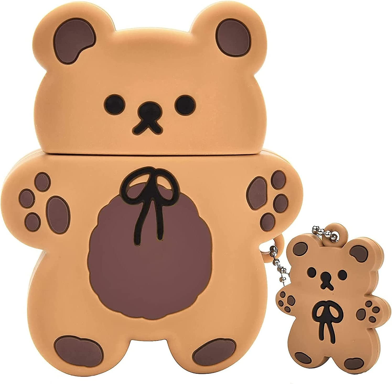 Cute AirPod Pro Case,Kawaii 3D Cartoon Teddy Bear Soft Silicone ...