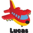 Cute Airplane Plane Airplanes Cartoon Customized Wall Decal - Custom ...