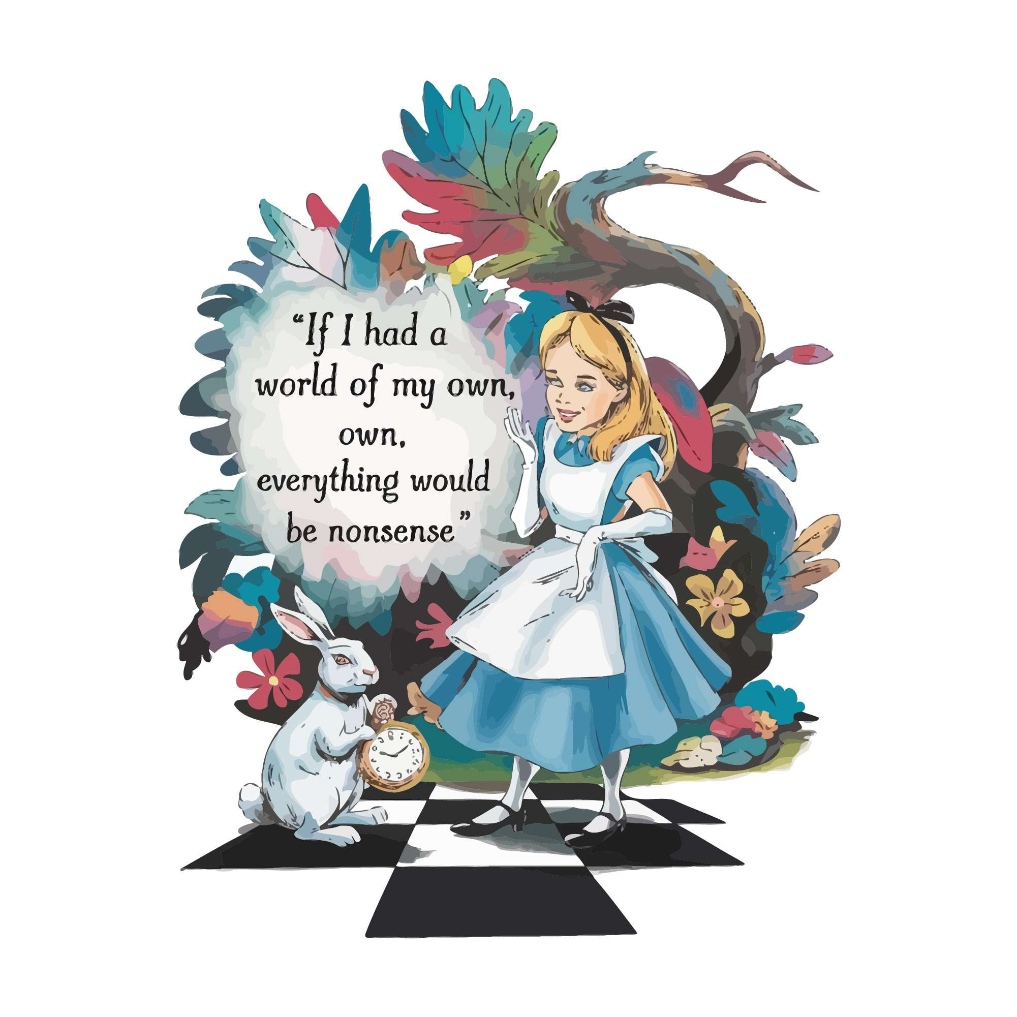 Cute Alice Rabbit in Fantasy World Mad Hatter Cheshire Cat Alice in ...