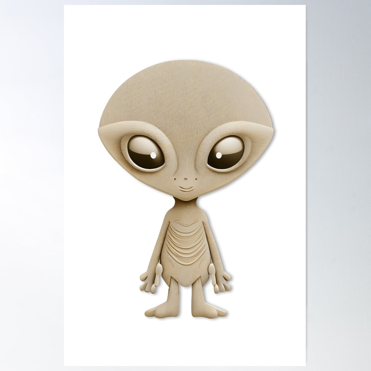 Cute Alien Boy - The Stone Collection Poster Wall Art, Modern Wall Decor For Living Room Bedroom ...