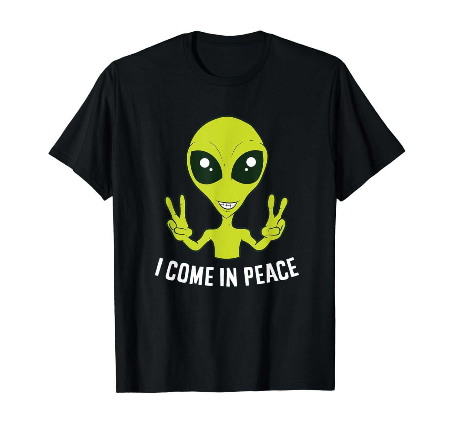 Cute Alien I Come In Peace Space Rave EDM Music Alien T-Shirt - Walmart.com